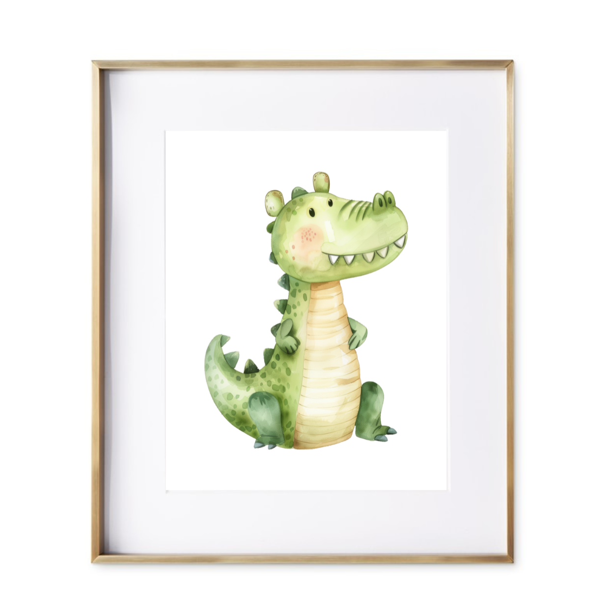 Alligator Waddle Art Print – Nursery Decor Co