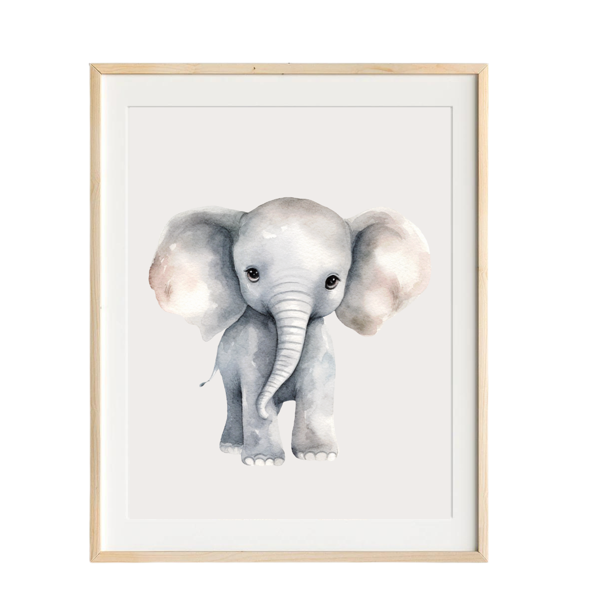 Baby Elephant Art Print – Nursery Decor Co