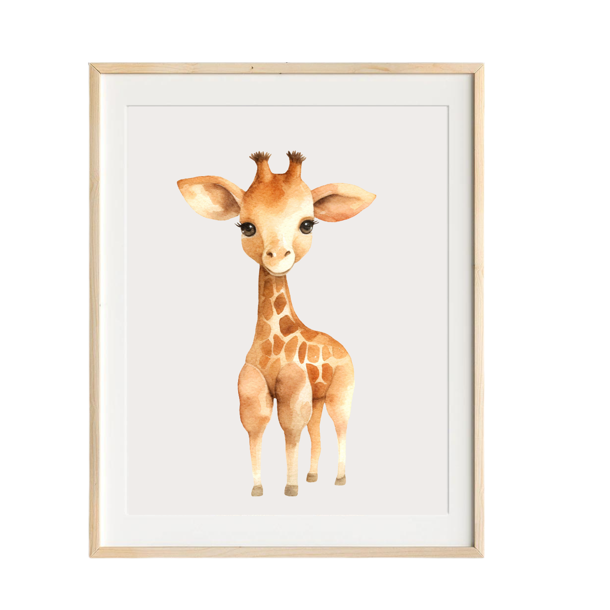 Baby Giraffe Art Print – Nursery Decor Co