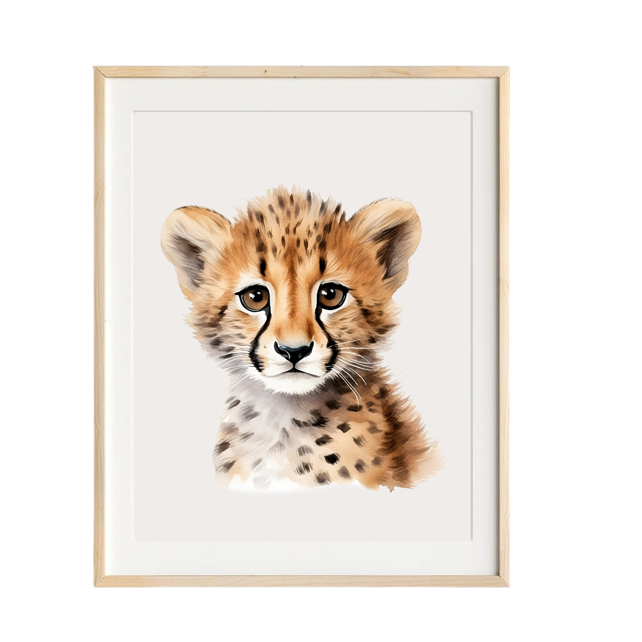 Baby Cheetah Art Print – Nursery Decor Co