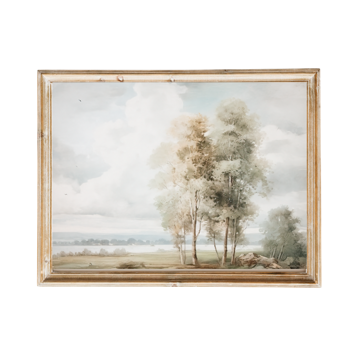 Lakeside Arbor Landscape Art Print – Nursery Decor Co