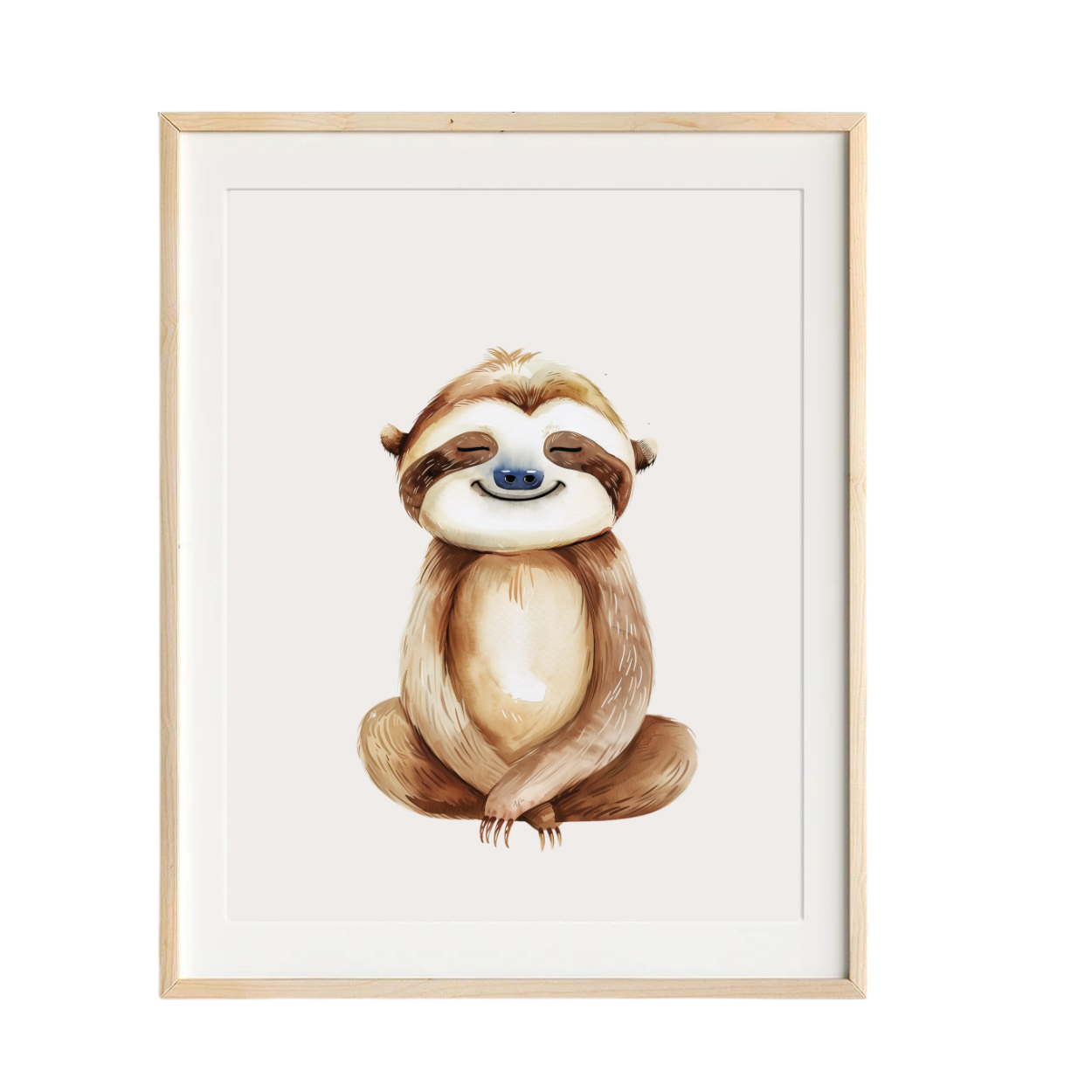 Baby Sloth Art Print – Nursery Decor Co